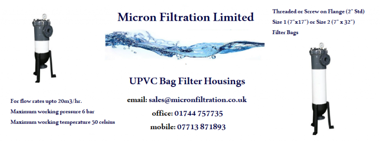 UPVC Bag Filter Housings - MICRON FILTRATION LIMITED